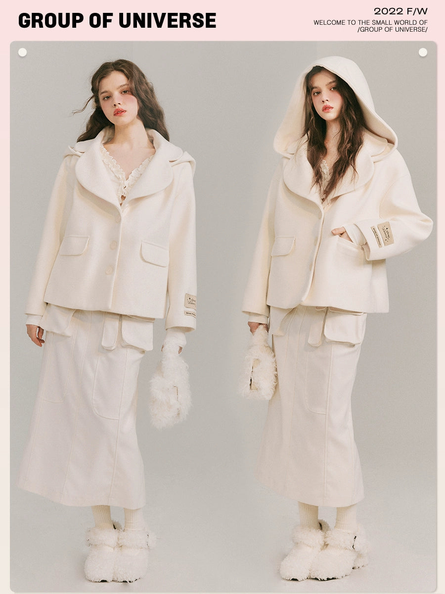 Pure White Elegance Cloak - Elegant and Versatile Fashion Accessory ...