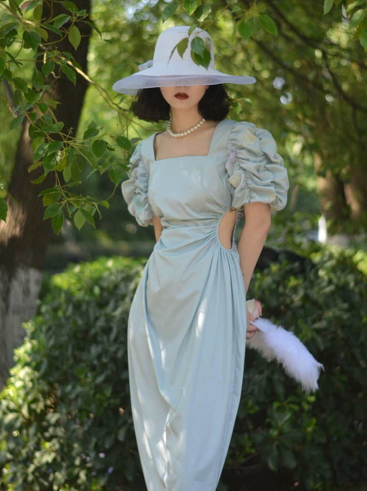 Xia Mi Blue Bubble Dress -Fashion accessories that enhance femininity ...