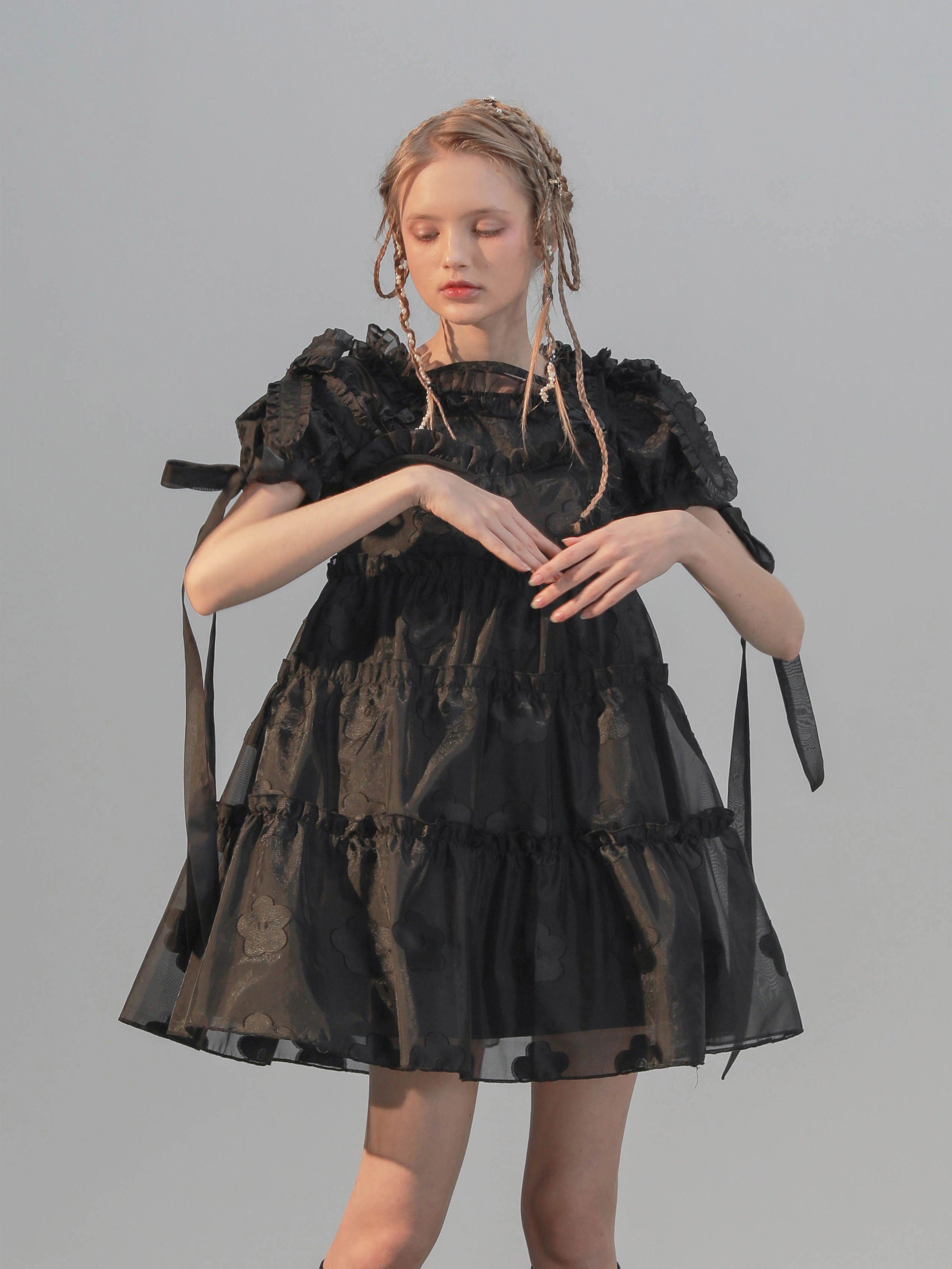 Semi-Sugar Summer - Translucent Bow & Ruffle Edge Top: 人気の女性用夏トップス | 透明 ...